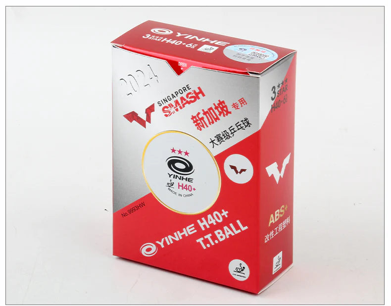 Yinhe H40+ 3-Star WTT Table Tennis Balls - Pack of 6 – World of Table Tennis Store