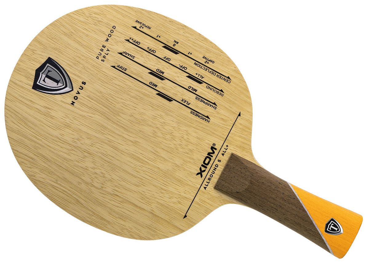 Xiom NOVUS ALLROUND S Table Tennis Blade – World of Table Tennis Store