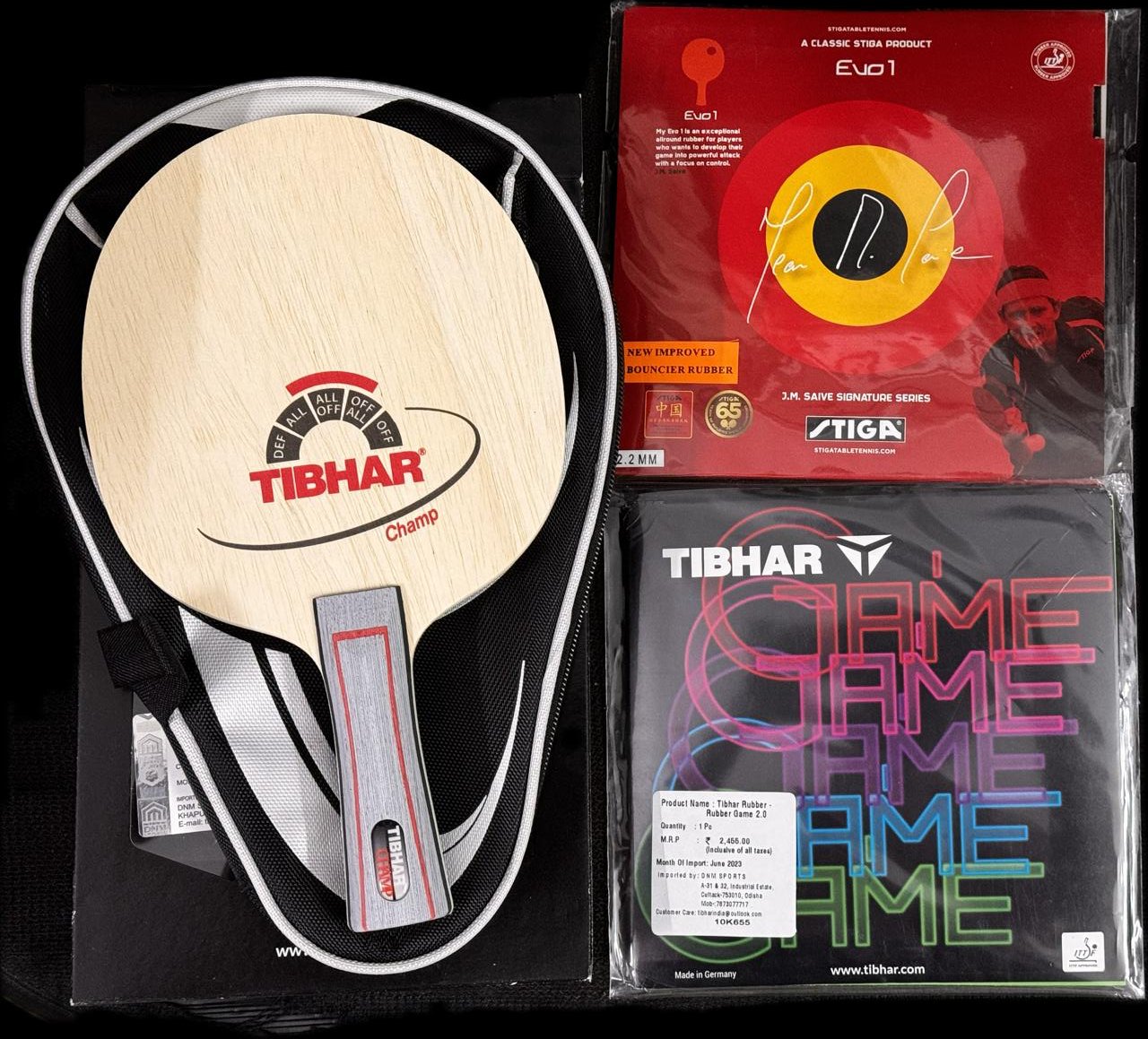 Tibhar Essential Table Tennis Customised Bat – World of Table Tennis Store