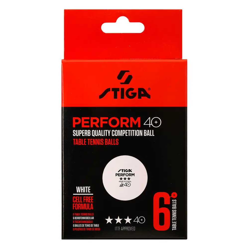 STIGA Perform 40+3 star balls pack of 6 – World of Table Tennis Store